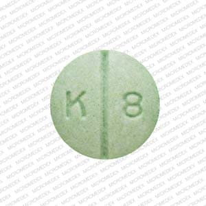 Pill Finder: K 8 Green Round - Medicine.com
