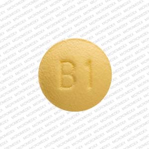 Pill Finder: TEVA B1 Yellow Round - Medicine.com