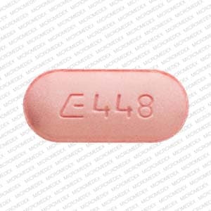 Pill Finder: E 448 Pink Capsule-shape - Medicine.com