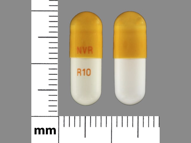 Pill Finder: NVR R10 White Capsule-shape - Medicine.com