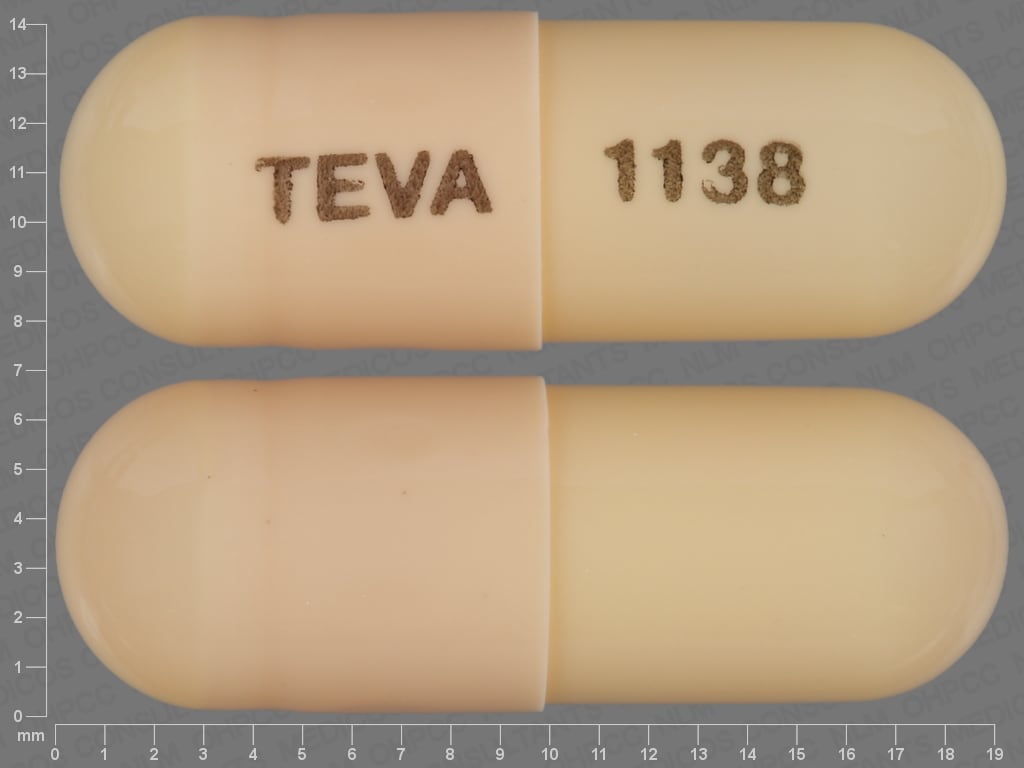 Pill Finder: TEVA 1138 Yellow Capsule-shape - Medicine.com