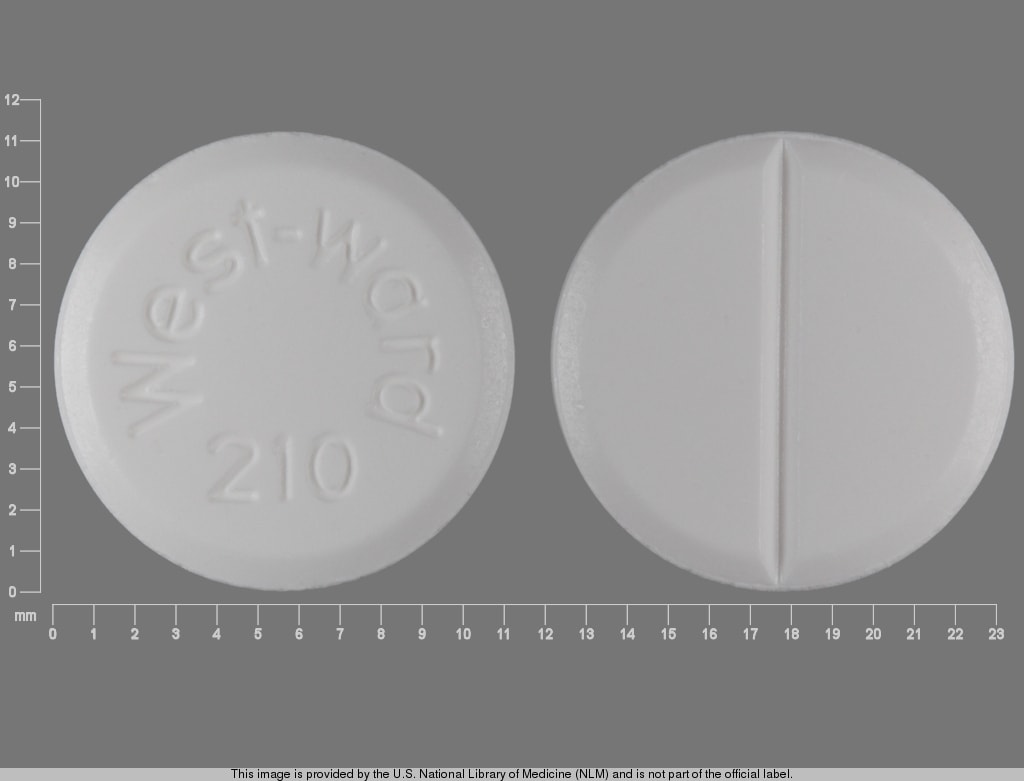 Pill Finder: West-Ward 210 White Round - Medicine.com