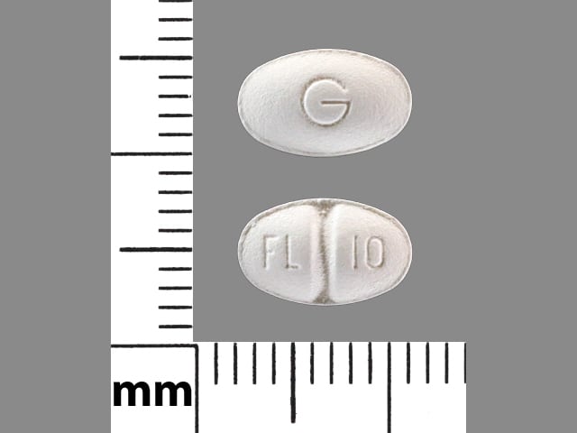 Pill Finder: G FL 10 White Elliptical / Oval - Medicine.com