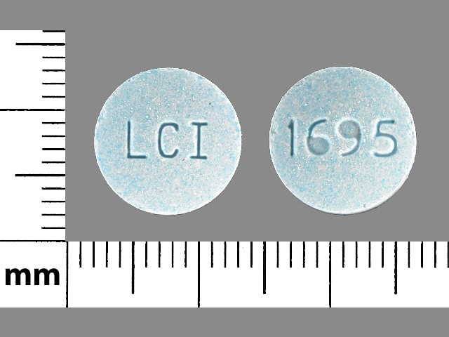 Pill Finder: LCI 1695 Blue Round - Medicine.com