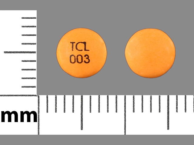 Pill Finder: TCL 003 Orange Round - Medicine.com