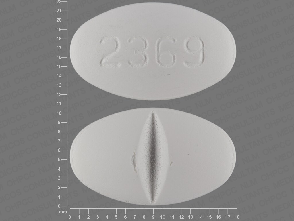 Pill Finder: 2369 White Elliptical / Oval - Medicine.com
