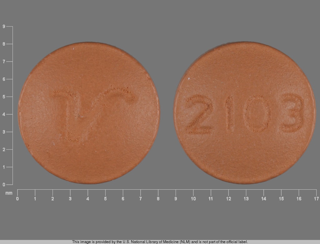 Pill Finder: V 2103 Brown Round - Medicine.com