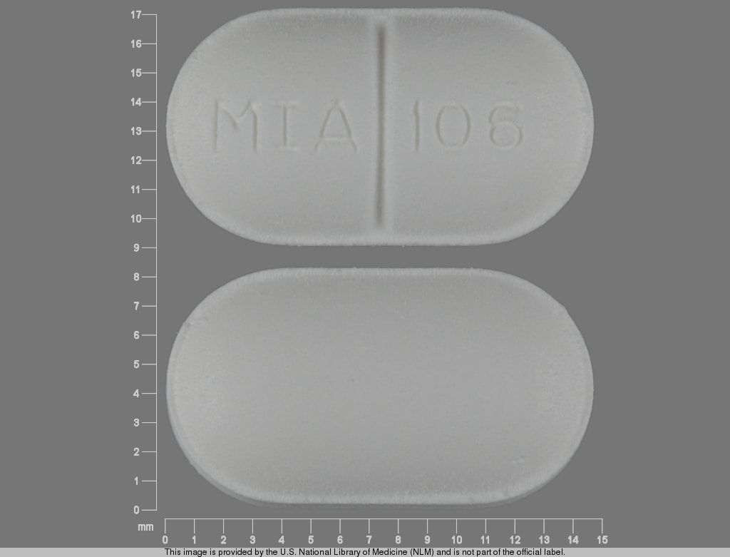 Pill Finder: MIA 106 White Capsule-shape - Medicine.com