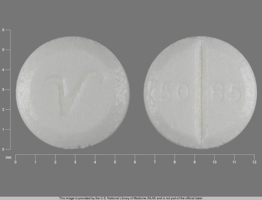Pill Finder: 50 85 V White Round - Medicine.com