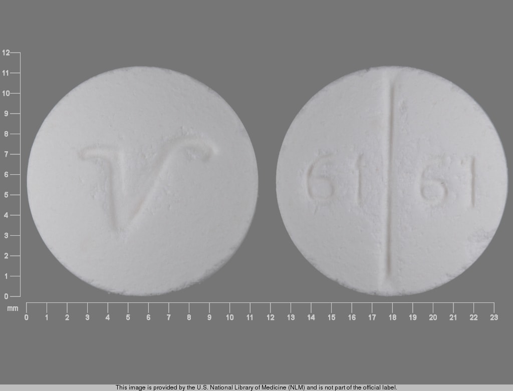 Pill Finder: V 61 61 White Round - Medicine.com