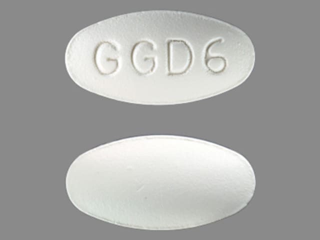 Pill Finder: GGD6 White Elliptical / Oval - Medicine.com