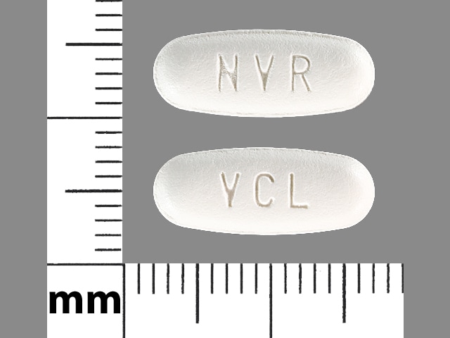 Pill Finder: NVR VCL White Elliptical / Oval - Medicine.com