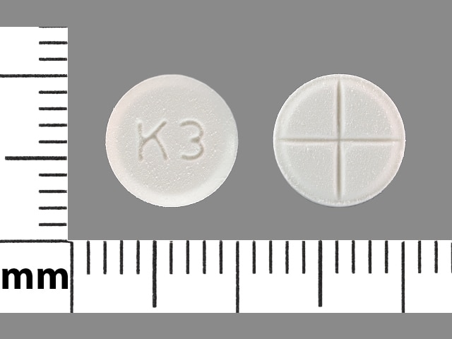 Pill Finder: K 3 White Round - Medicine.com