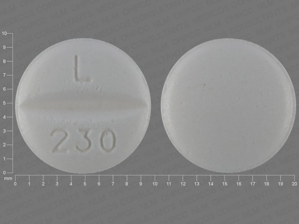 Pill Finder: L 230 White Round - Medicine.com
