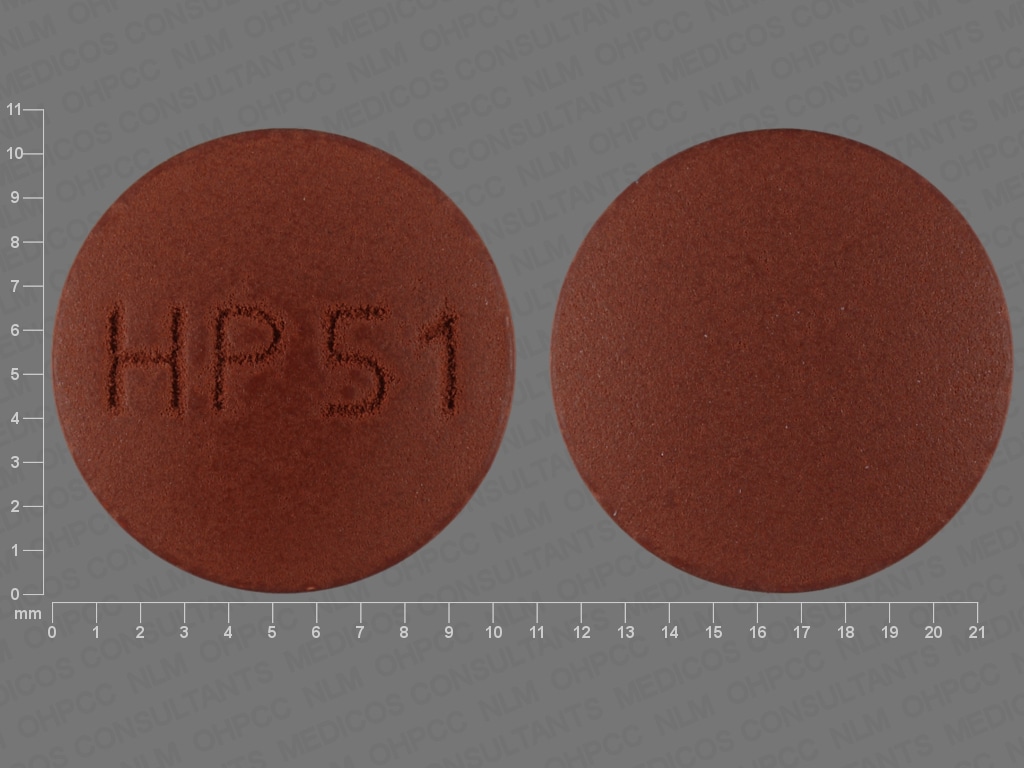 Pill Finder: HP51 Brown Round - Medicine.com