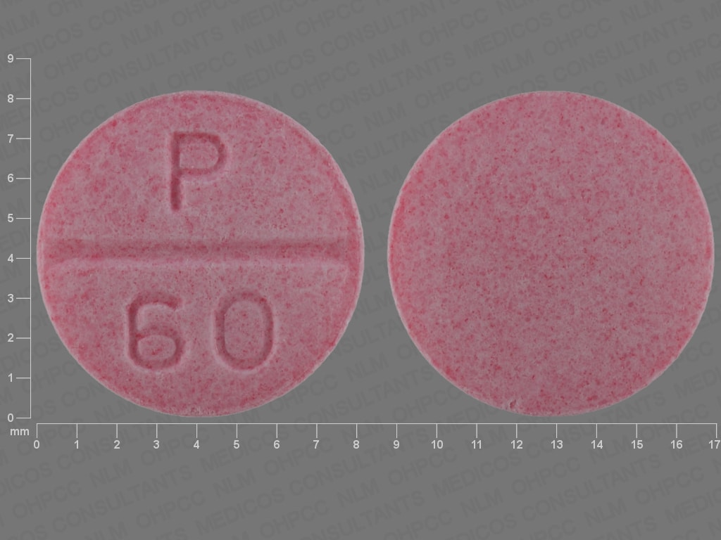 Pill Finder: P 60 Pink Round - Medicine.com