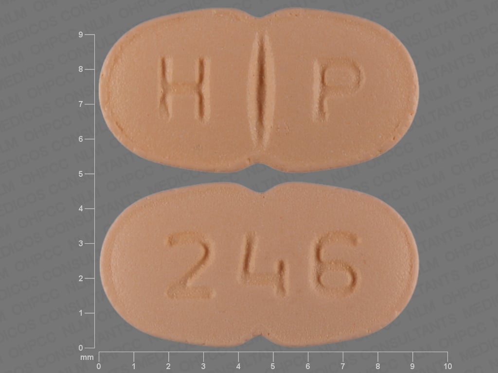 Pill Finder: H P 246 Orange Elliptical / Oval - Medicine.com