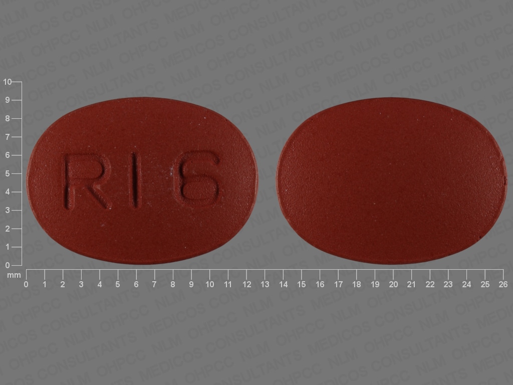 Pill Finder: RI6 Brown Elliptical / Oval - Medicine.com