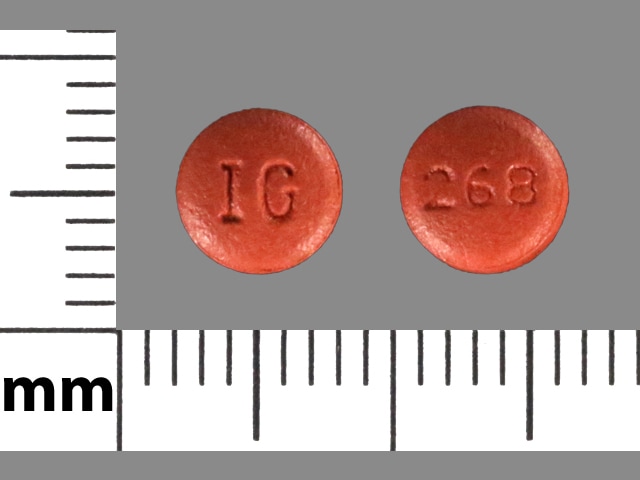 Pill Finder: IG 268 Brown Round - Medicine.com