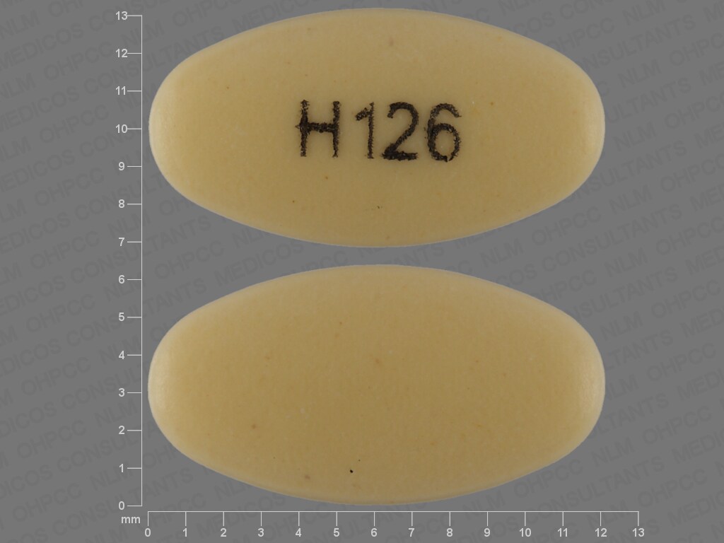 Pill Finder H126 Yellow Elliptical Oval Medicine Pill Finder H126 Yellow Elliptical Oval Medicine
