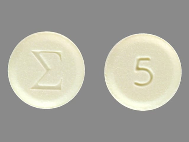 Pill Finder: E 5 Yellow Round - Medicine.com