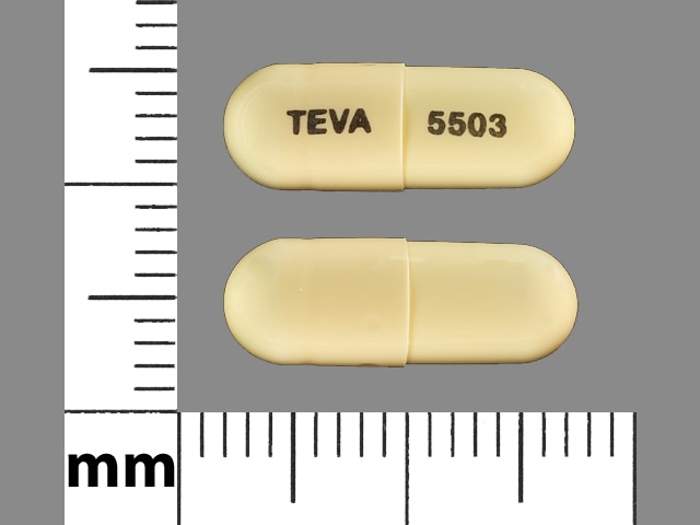 Pill Finder: TEVA 5503 Beige Capsule-shape - Medicine.com