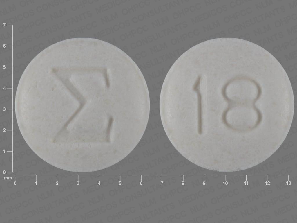 Pill Finder: E 18 White Round - Medicine.com