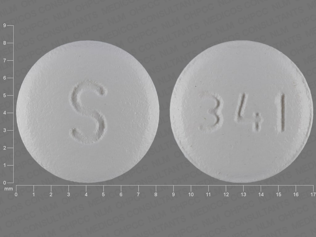 Pill Finder: S 341 White Round - Medicine.com