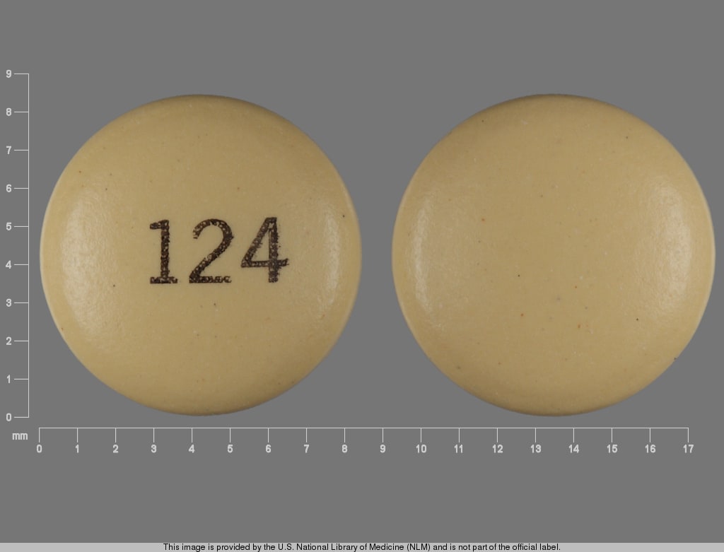 Pill Finder: 124 Yellow Round - Medicine.com