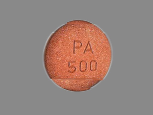 Pill Finder: PA 500 Brown Round - Medicine.com
