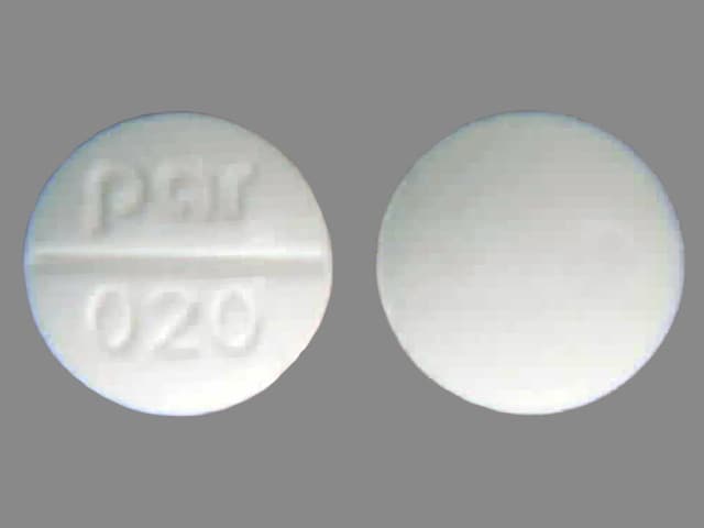 Pill Finder: par 020 White Round - Medicine.com