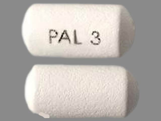 Pill Finder: PAL 3 White Elliptical / Oval - Medicine.com