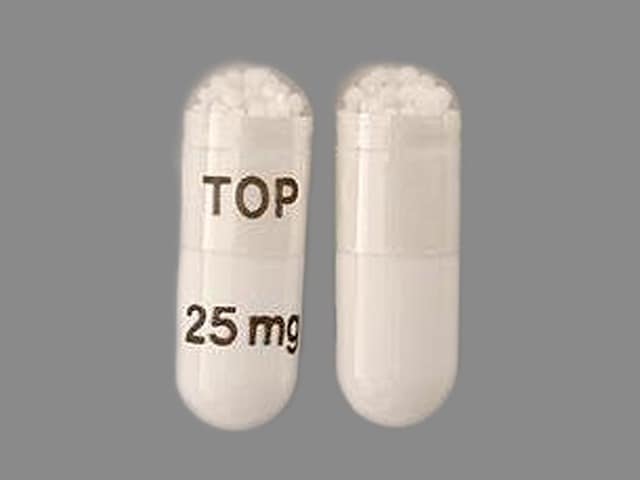Pill Finder: TOP 25 mg White Capsule-shape - Medicine.com