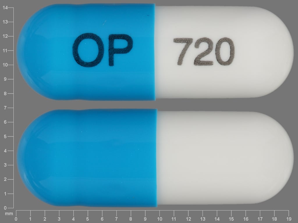 Pill Finder: OP 720 Blue Capsule-shape - Medicine.com