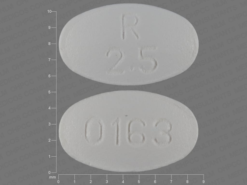 Pill Finder: R 2.5 0163 White Elliptical / Oval - Medicine.com