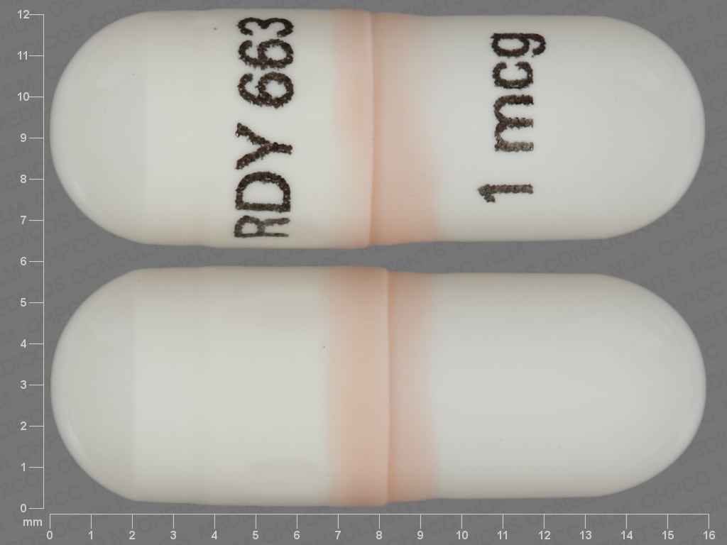 Pill Finder: RDY 663 1 mcg White Capsule-shape - Medicine.com