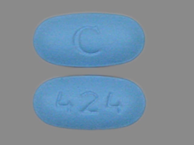 Pill Finder: C 424 Blue Elliptical / Oval - Medicine.com