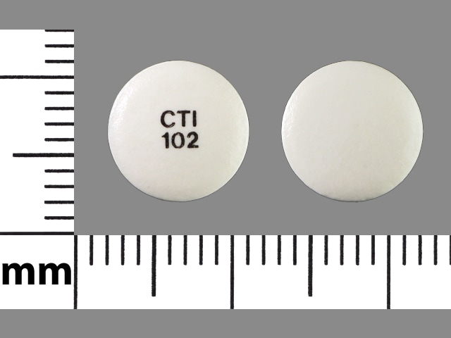 Pill Finder: CTI 102 White Round - Medicine.com