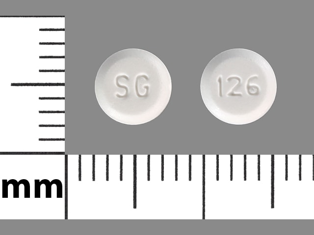 Pill Finder: SG 126 White Round - Medicine.com