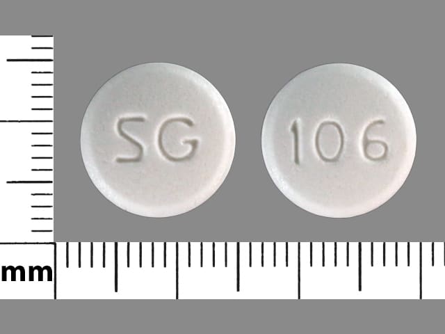 Pill Finder: SG 106 White Round - Medicine.com