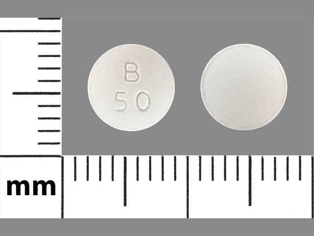 Pill Finder: B 50 White Round - Medicine.com