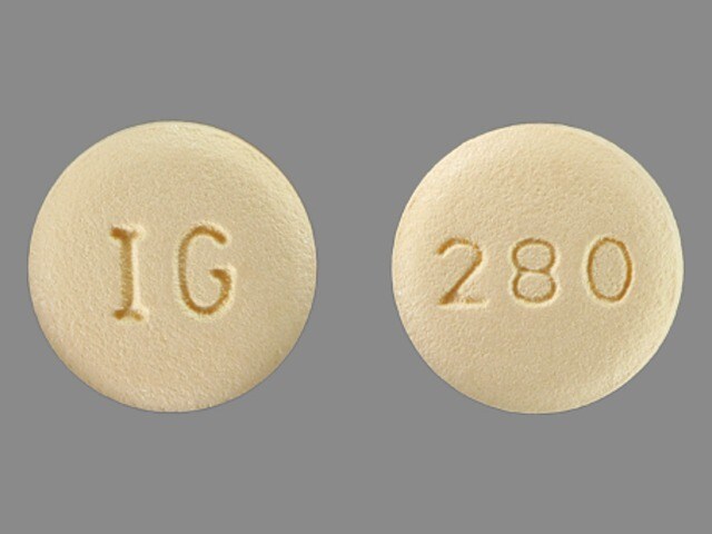 Pill Finder: IG 280 Yellow Round - Medicine.com