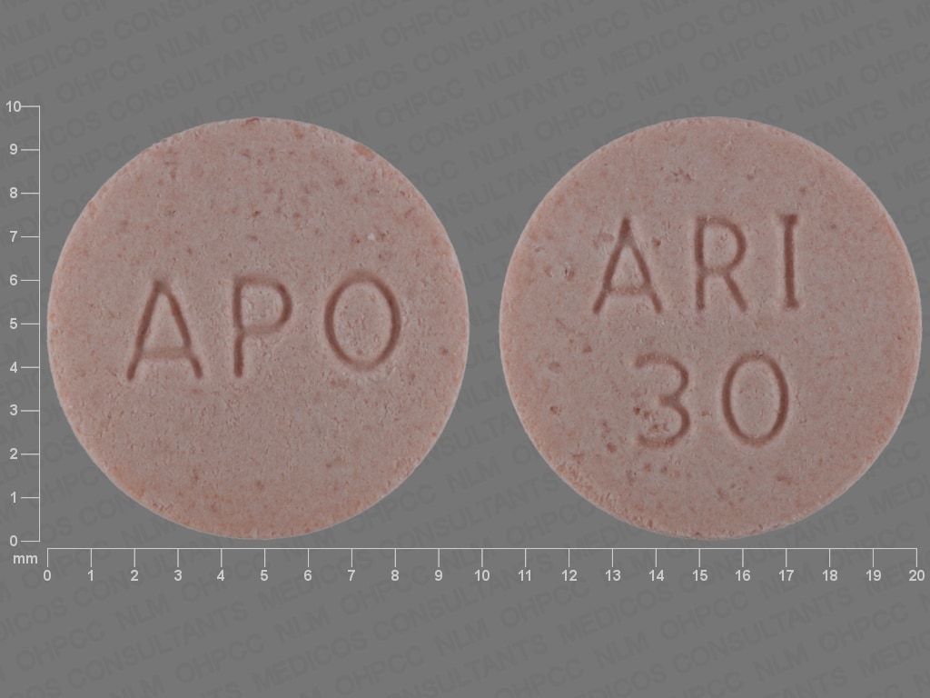 Pill Finder: APO ARI 30 Pink Round - Medicine.com