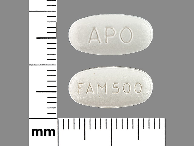 Pill Finder: APO FAM500 White Elliptical / Oval - Medicine.com