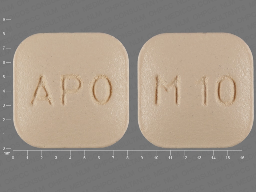 Pill Finder: APO M10 Beige Four-sided - Medicine.com