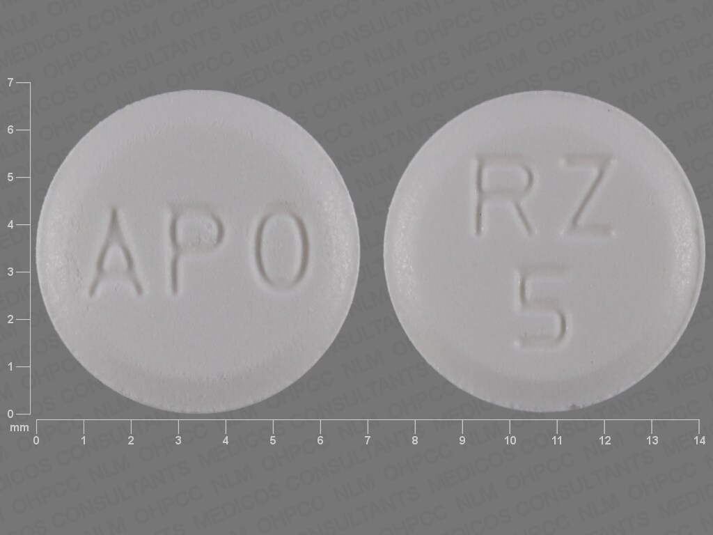 Pill Finder: APO RZ 5 White Round - Medicine.com