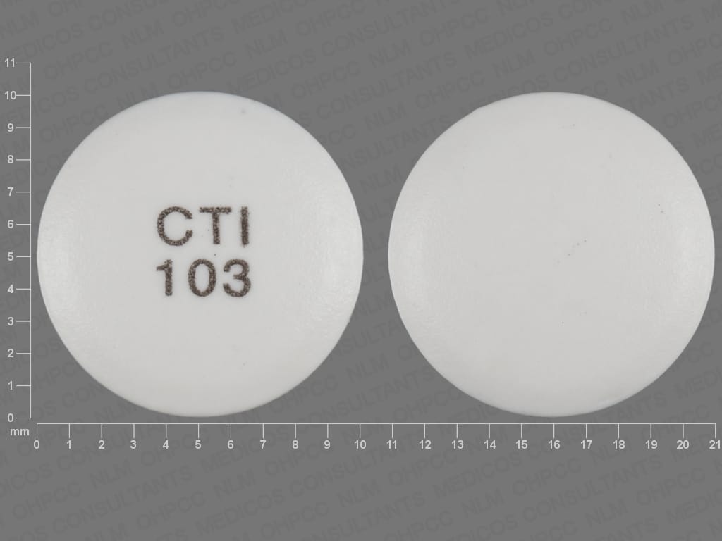 Pill Finder: CTI 103 White Round - Medicine.com
