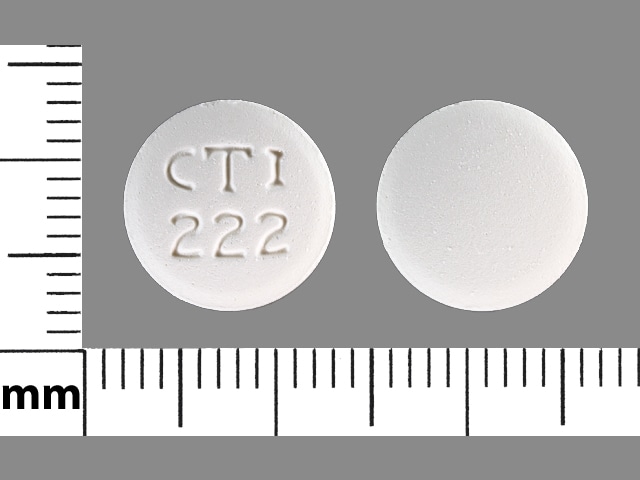 Pill Finder: CTI 222 White Round - Medicine.com