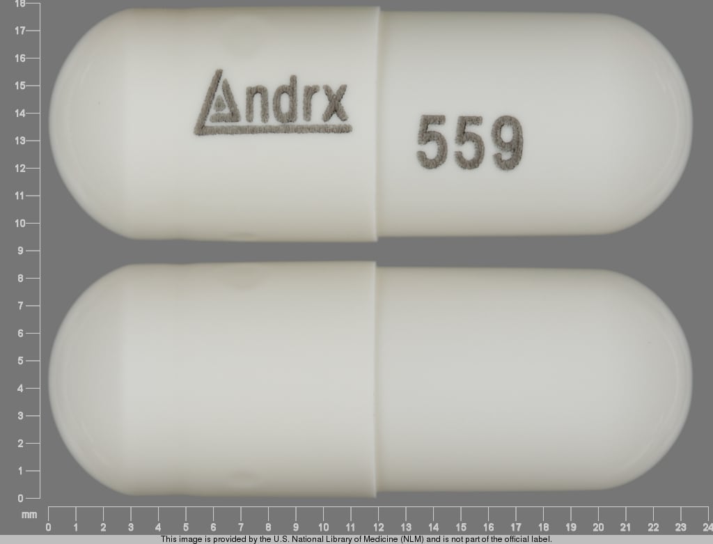 Pill Finder: Andrx 559 White Capsule-shape - Medicine.com