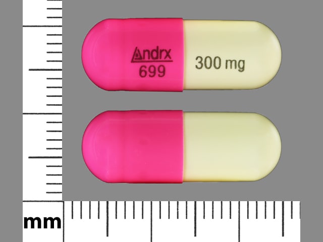 Pill Finder: Andrx 699 300mg Pink Capsule-shape - Medicine.com